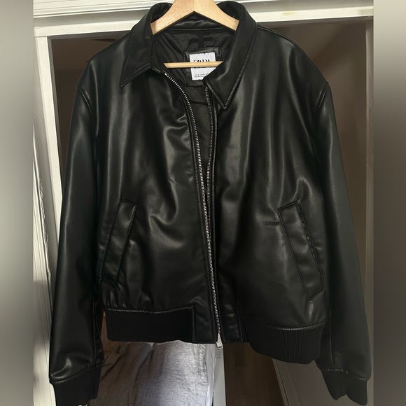 Zara | Jackets & Coats | Zara Faux Leather Jacket | Poshmark